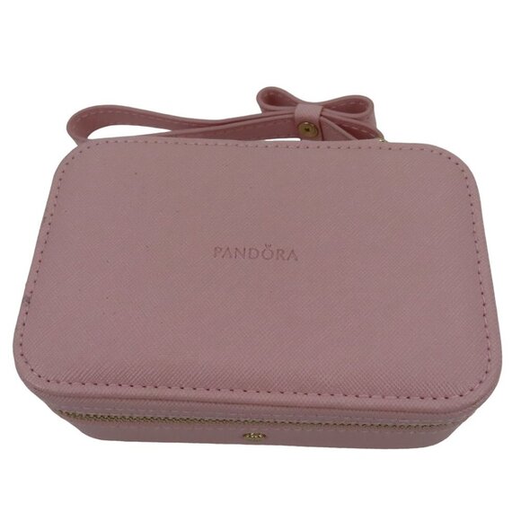 Pandora | Storage & Organization | Pandora Pink Travel Jewelry Box Case ...